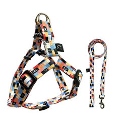 Quality No Pull Dog Harness Set Adjustable Designer Dog Harness Leash Set for sale