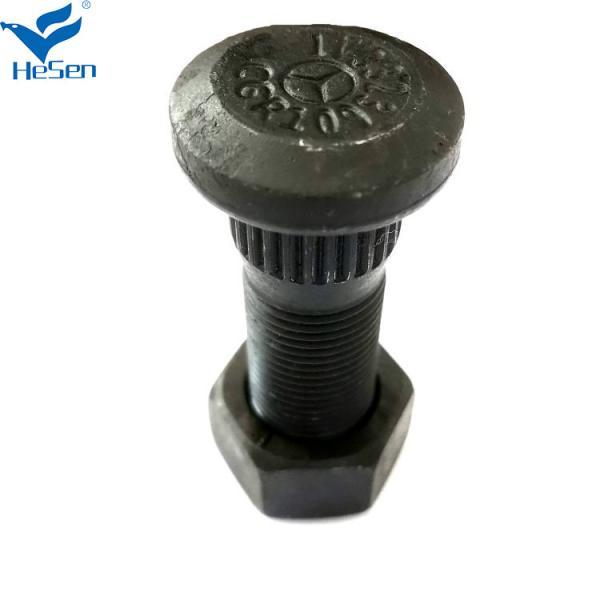 Quality 1v3323 Car Wheel Bolts And Nuts Cat Loader Wheel Bolt With 28 MM Nut for sale