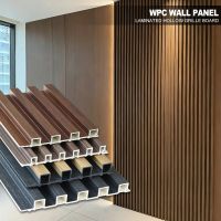 Quality Modern WPC Grille Wall Panel High Great Wall Panels for Interior Living Room for sale