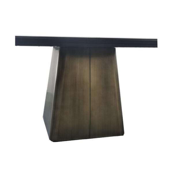 Quality Luxe Haven Ceramic Marble Top Dining Table Unique Square Top Dining Table With for sale