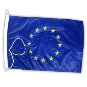 Quality 2x3 Foot European Union Flag Shinning Polyester Canvas Header and Rope for sale