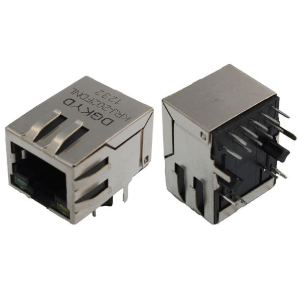 Quality Metal shielded cat6 rj45 connectors , 1000 Gigabit female rj45 modular jack for sale