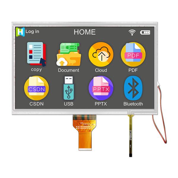 Quality 10.1 Inch Resistive TFT LCD Display With 1024x600 Resolution for sale
