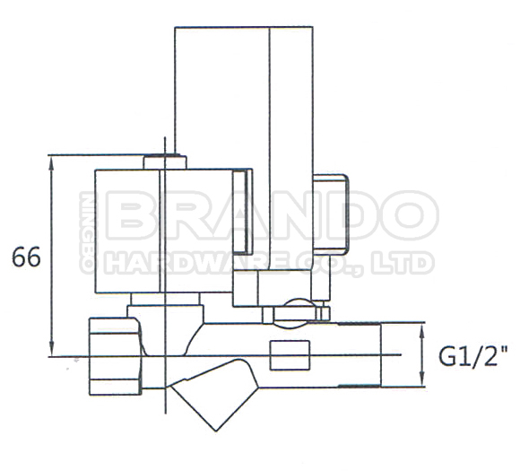 Dimension of COMBO Type BADV02 Water Drain Valve: