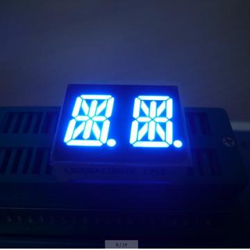 Quality 0 .54 Inch Common Anode 14 Segment Led Display 2 Digit Super Bright Green for sale
