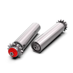 Quality Galvanised Steel Conveyor Driven Roller Large Transfer Torque With Sprocket For for sale