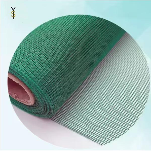 Quality Fire Resistant Insect Screen Mesh Roll Green Fiberglass Mosquito Net Roll Anti Thrips for sale