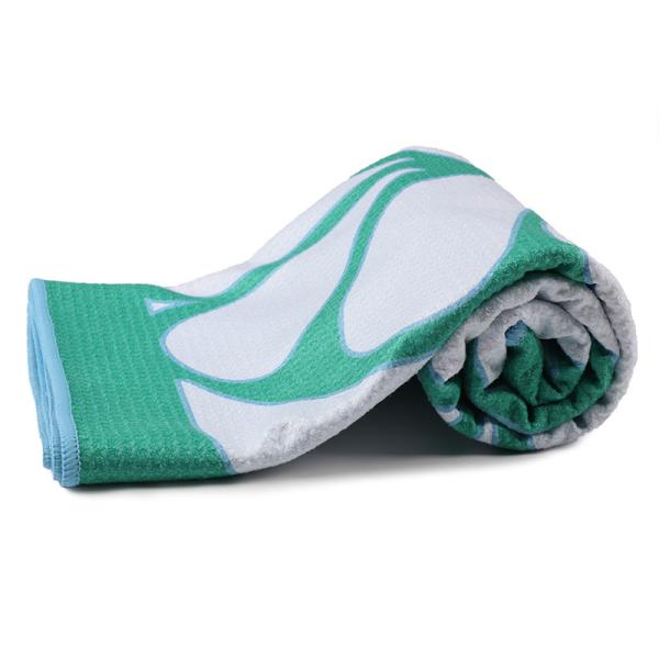 Quality Customized Printed Design Soft Waffle Fabric Microfiber Sports Towel for sale