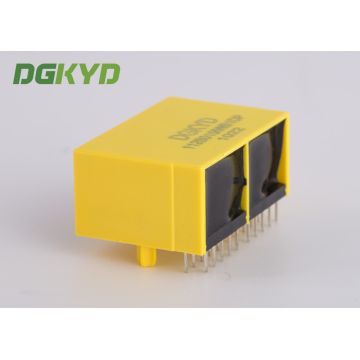 Quality 100 BASE Integrated Magnetics RJ45 Connector Tab Down for Telecom connection for sale