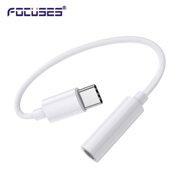 Quality Type‑C to 3.5mm Audio Jack Adapter Cable, USB‑C to 3.5mm Headphone Aux Dongle for Music Call Karaoke for sale