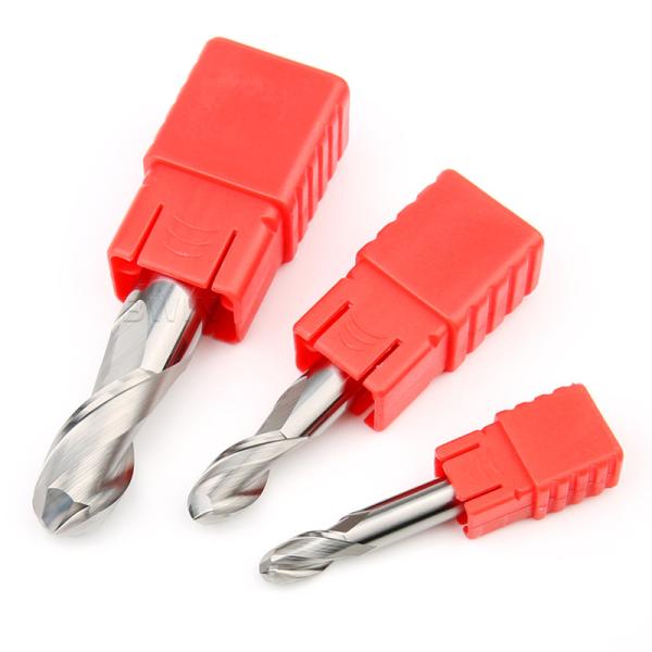 Quality HRC 55 Degree Carbide Ball Nose End Mill High Gloss End Mill Cutter for sale