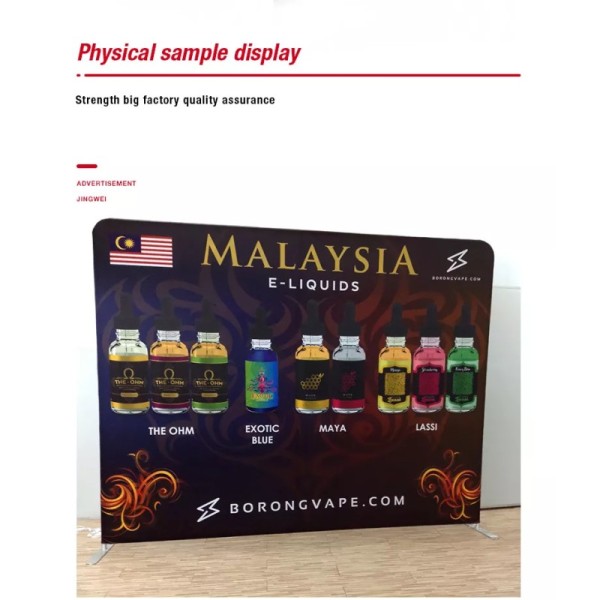Quality Advertising Telescopic Backdrop Banner Stand Detachable Exhibition Roller Banners 200cm for sale