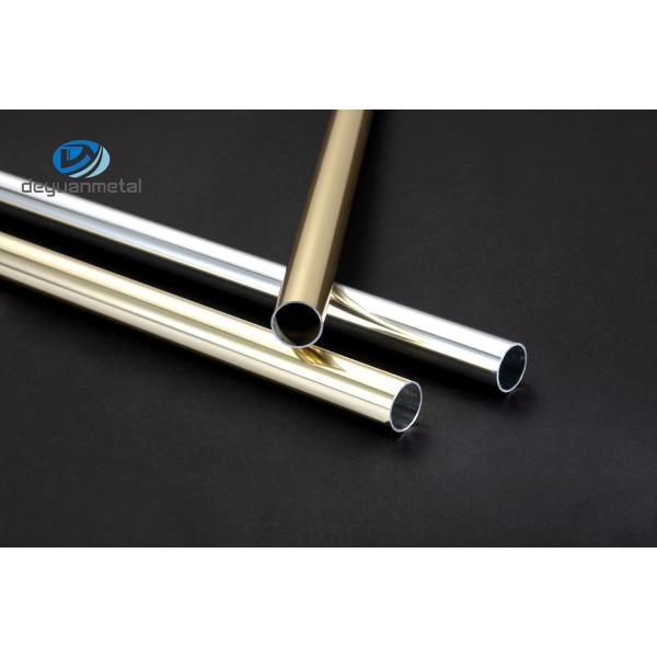 Quality Round 6063 Extruded Aluminum Tubing , T5 2 Inch Aluminum Pipe for sale