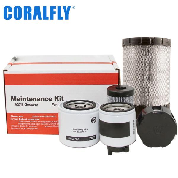 Quality CORALFLY Excavator Engine Bobcat Oil Filter 7225338 7012314 6661248 7248874 for sale