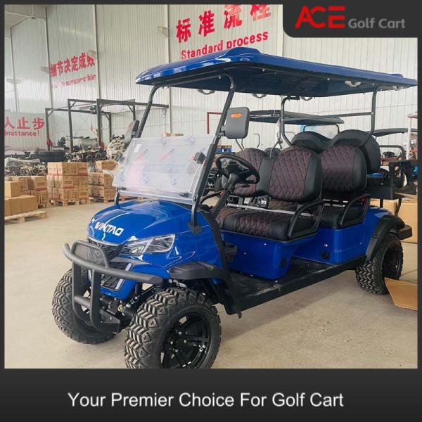 Quality 40km/H Top Speed Carbon Steel Luxury Golf Cart Four Wheel Disc Brake for sale