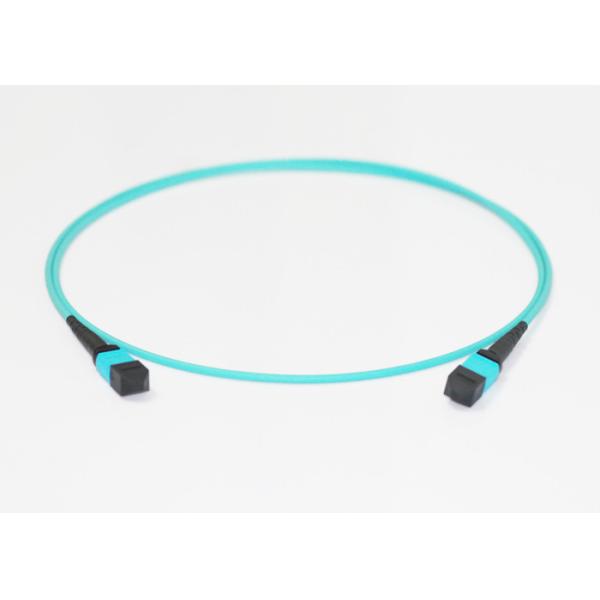Quality 24 Cores Fiber Optic MPO MTP Cable / OM4 Aqua LSZH MTP Fiber Optic Cable for sale