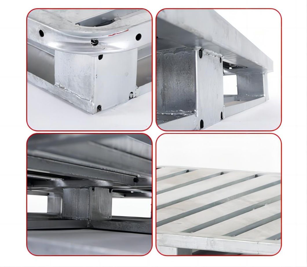 Heavy Duty Stacking Racking System Injection Warehouse Storage Steel Metal Pallet Metal Tray China Supplier