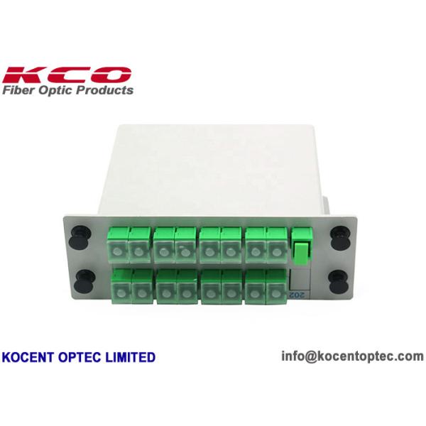Quality High Reliability 1x16 Fiber Optic Splitter LGX Module for 19'' Patch Panel with for sale
