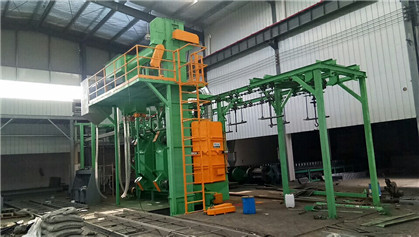 Quality Pass Through Industrial Shot Blaster Castings Surface Treatment for sale