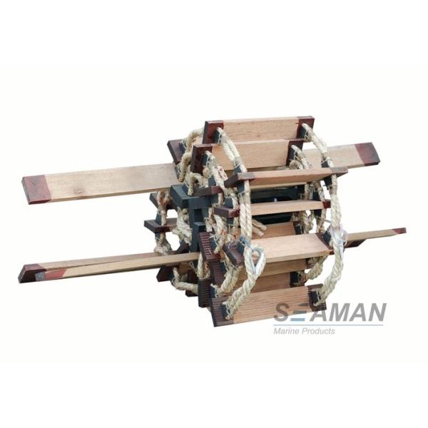 Quality SOLAS Wood / Aluminium Boat Safety Ladder / Pilots Rope Ladder Emergency for sale