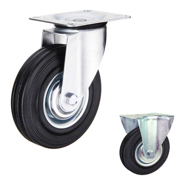 Quality 352lbs Capacity Solid Rubber Casters for sale