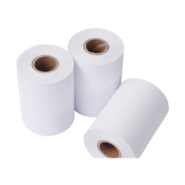 Quality 210mm 50gsm Carbonless Printed Thermal Paper Rolls for sale