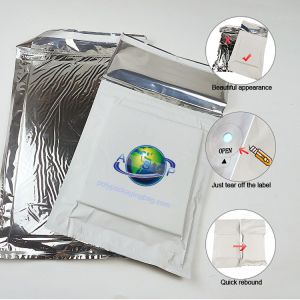 Quality Silver Aluminum Foil Insulated Bags Ship Small Sized Temperature Sensitive Goods for sale