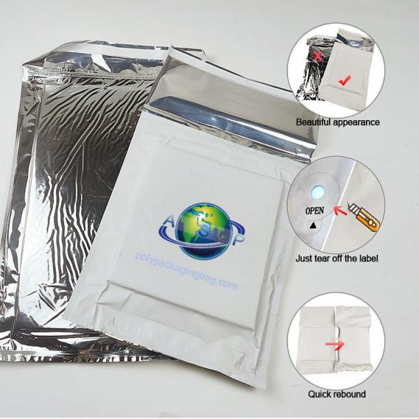 Quality Thick Foam Insulation Pouches Thermal Mailer Extreme Insulated Metalized for sale