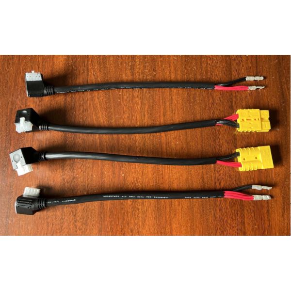 Quality 600V 50 Amp Battery Wire Harness 8AWG Forklift Battery Cables for sale