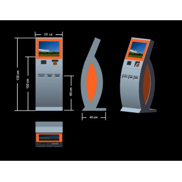 Quality Customized Self Payment Touch Screen Kiosk With Barcode Scanner for sale