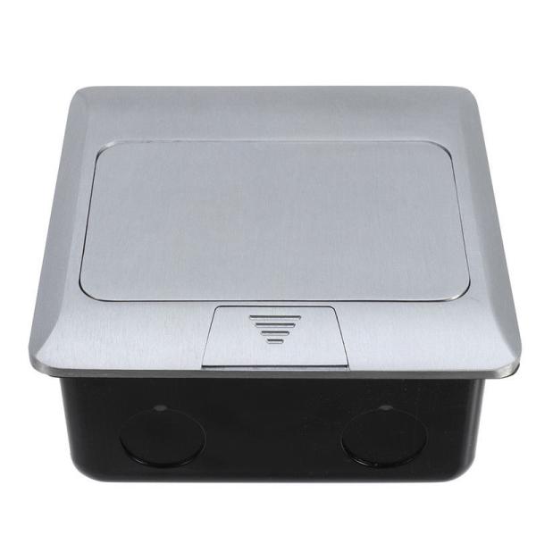 Quality Popular Silver EU Plug Pop Up Double Floor Socket / 2 Gang Power Socket for sale