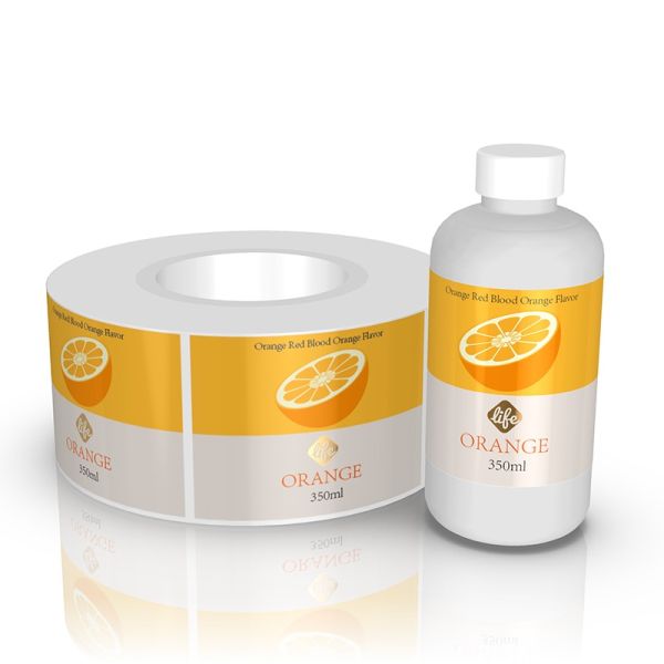 Quality OEM Full Color Fruit Juice  Labels Cold Pressed Orange Juice Bottle Private Packaging Label Custom Logo Waterproof Label for sale