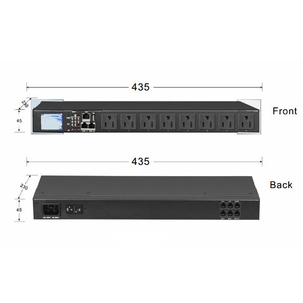 Quality Universal Easy Installation PDU Power Distribution Unit Socket System With Multi for sale
