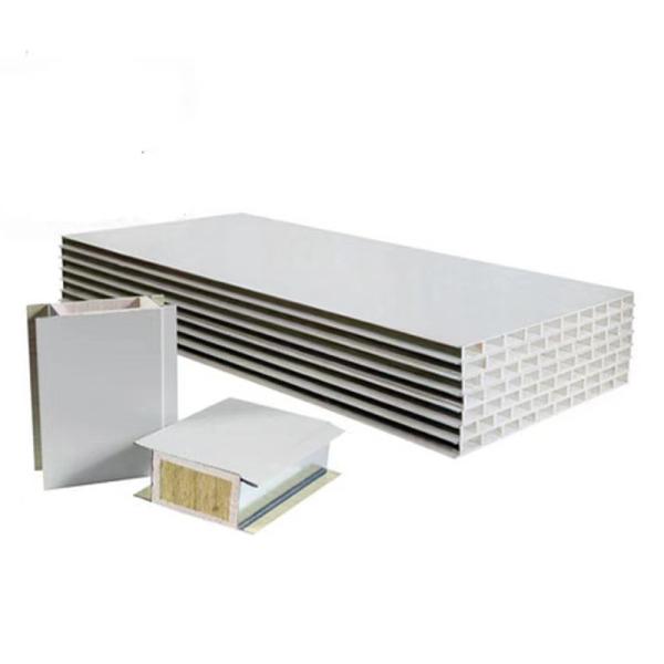 Quality Wall Roof Glass Magnesium Board Rockwool Sandwich Panel 50-100mm for sale