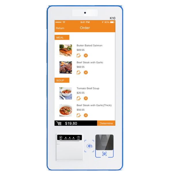 Quality 15.6 Inch Self Service Order Kiosk , Online Self Ordering Kiosk For Restaurants for sale