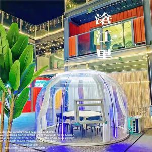 Quality Sound Insulation Transparent Tent 360 6m Geodesic Dome Waterproof Transient for sale
