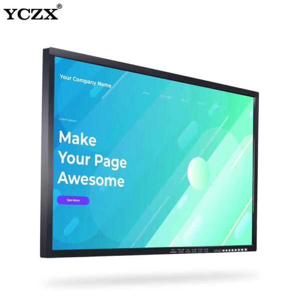 Quality high resolution smart led touch screen interactive whiteboard with android for sale