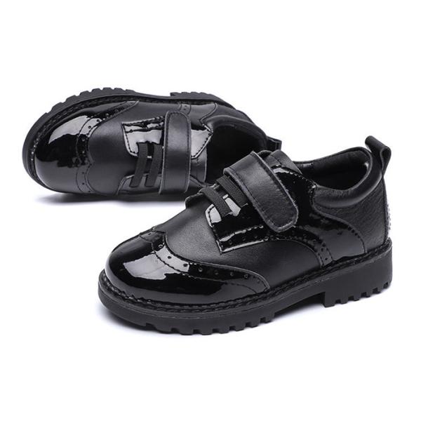 Quality School Uniform Soft Microfiber Toddler Dress Shoes for sale