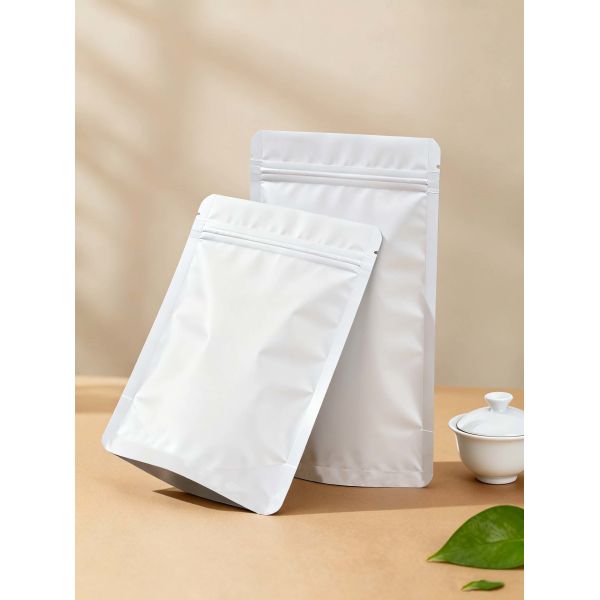 Quality Customizable White Matte Stand-up Pouches For Food Packaging for sale