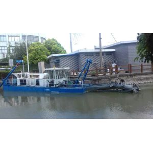 Quality 6 Inch Mud Dredging Boat For Mud Dredging In River 16kw Diesel Hydraulic Dredger for sale