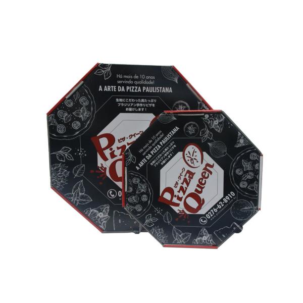 Quality Custom Logo Biodegradable Disposable Foldable Pizza Box Offset Printing for sale