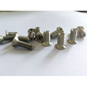 Quality Stainless steel screw M4*10 countersunk cross phillips head hexagonal machine for sale