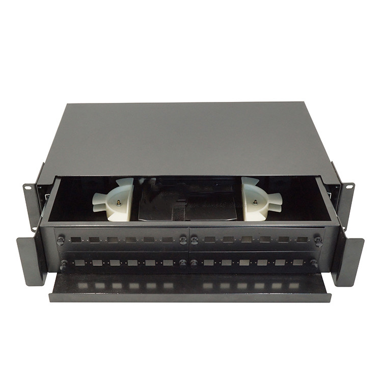 Quality ODF 24 Port Fiber Optic Patch Panel Enclosure Box 24 Core SC for sale