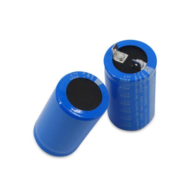 Quality Super Capacitors Lug 2.7 Volt 500 Farad Replace Batteries Through Hole for sale