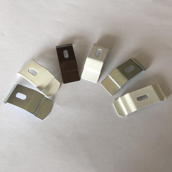 Quality Steel Curtain Track Ceiling Clips for Window Roller Blind Components and for sale