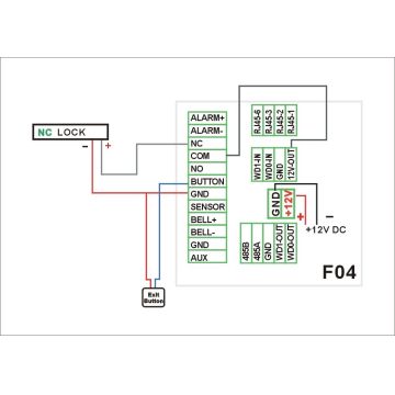 Quality Small Size Touch Screen Biometric Fingerprint Access Control System with Alarm for sale