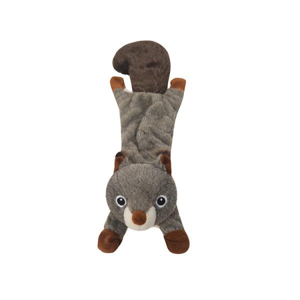 Quality Flat Squirrel Various Pet Interactive Stuffed Toys Set Dog plush toy for sale