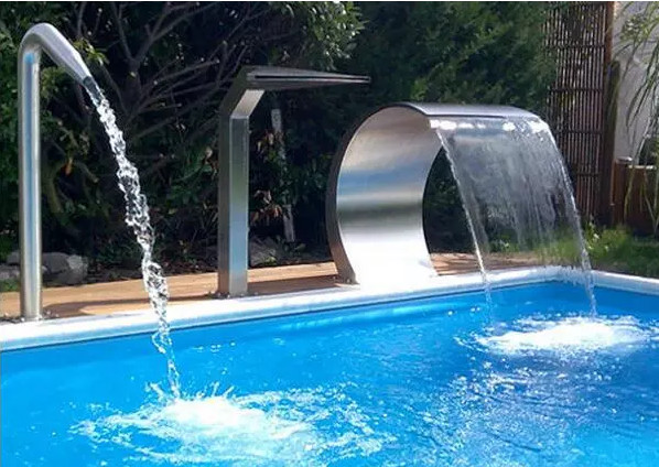 Quality Stainless Steel 9 Holes Pool Waterfall Equipment for sale