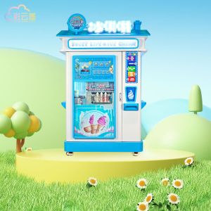 Quality Easy Payment White Ice Cream Vending Machine 28L / 240 Cups for sale