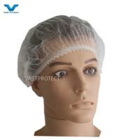 Quality Disposable PP 16GSM 18 Inch White Mob Cap Non Sterilized for sale
